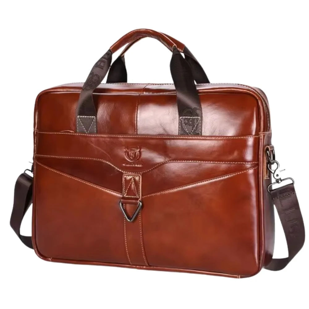 Porte-Documents Homme en Cuir – Élégant, Grande Capacité, Bandoulière ...